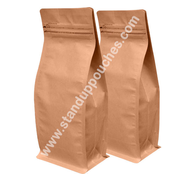 Flat Bottom Pouches | Block Bottom Bags | Box Pouch | Box Bottom Bags ...